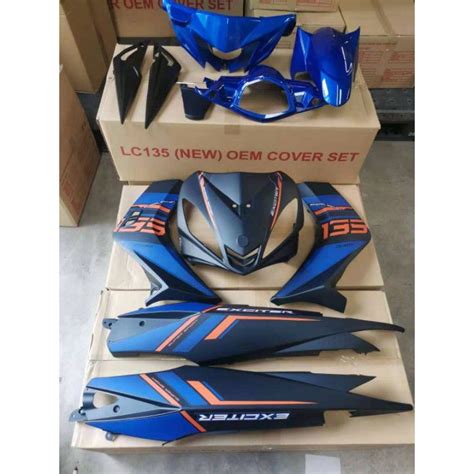 Coverset Lc V1 Exciter Biru 2021 Shopee Malaysia