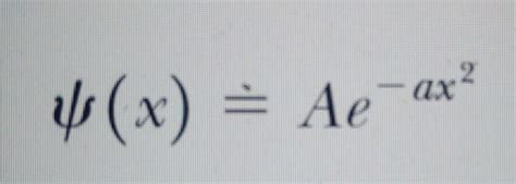 Solved Consider A Particle Whose Wave Function Is Given By