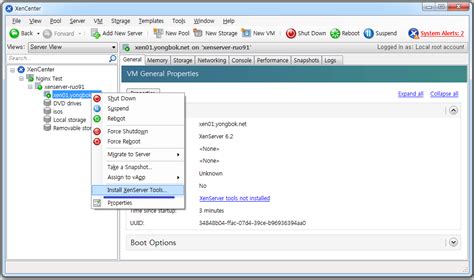 how to install xenserver tools yongbok blog