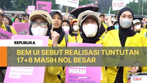 Bem Ui Sebut Realisasi Tuntutan 178 Masih Nol Besar