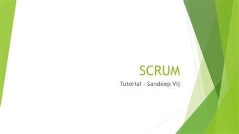 Scrum Tutorial 1 Pptx Computer Software And Applications Computing