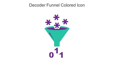 decoder funnel colored icon in powerpoint pptx png and editable eps format