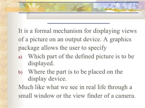 two dimensional viewing