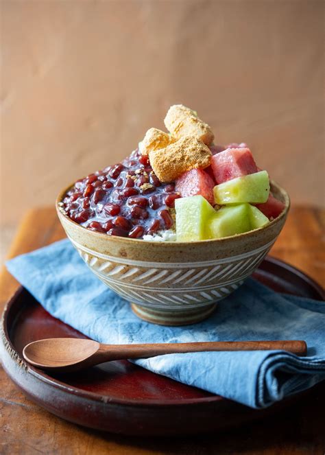 Bingsu Patbingsu Korean Shaved Ice Dessert Beyond Kimchee Recipe