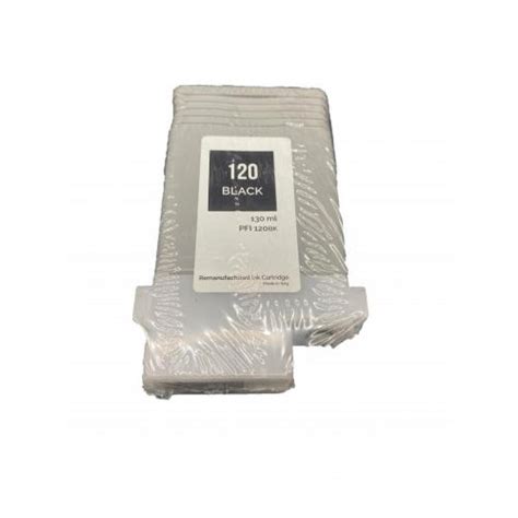 Remanufactured Canon Pfi 120bk Black Ctst23510201 Ink Cartridges
