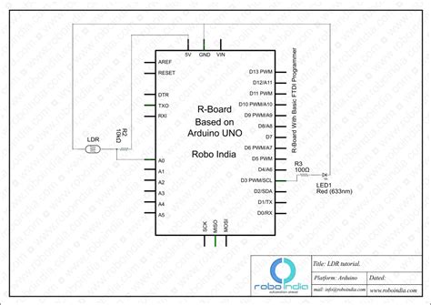 Arduino Ldr Light Dependent Resistor Robo India Tutorials