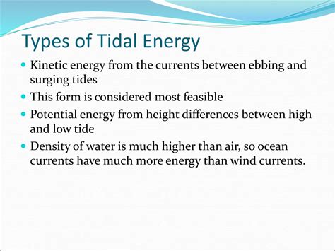 Introduction Of Tidal And Wave Energy Principles PPT Geology Science