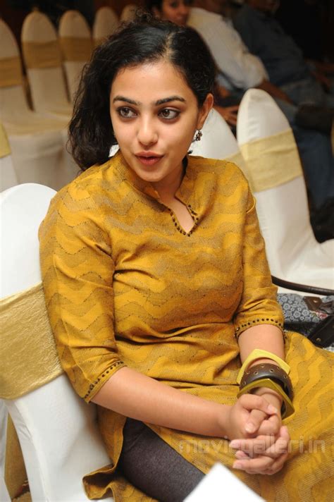 I See You Nithya Menon Cute Stills Movie Pressmeet