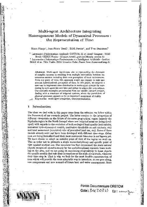 pdf multi agent architecture integrating heterogeneous models of
