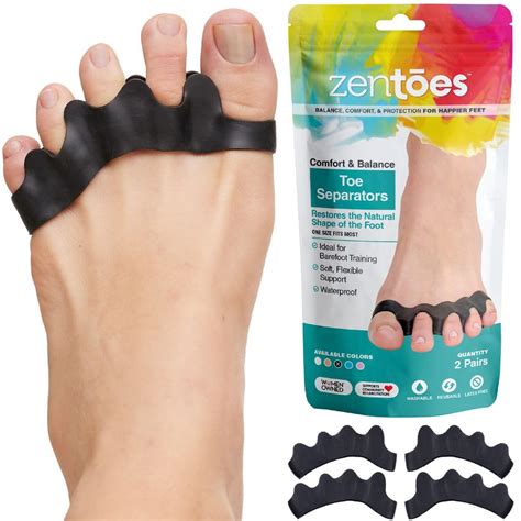 Zentoes Silicone Toe Spacers And Separators For Correct