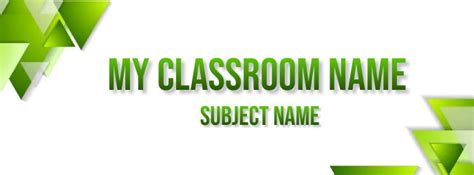 Classroom Header Template Postermywall