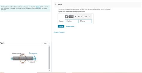 Solved A Solenoid Passes Through The Center Of A Wire Loop