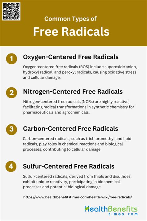Common Types Of Free Radicals Health Benefits