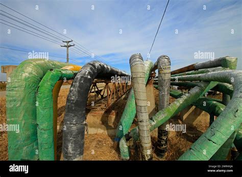 Pipeline Of Oil Fields Stock Photo Alamy