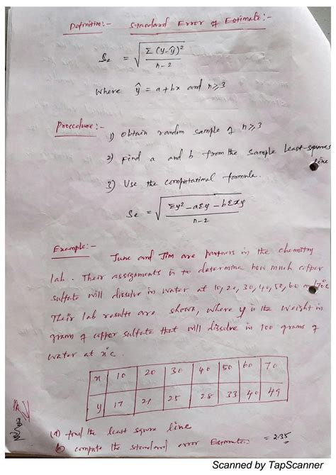 SOLUTION Standard Error Of Estimate Definition Calculation Formulas Fully Definition Studypool