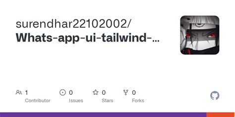 Github Surendhar22102002whats App Ui Tailwind Css
