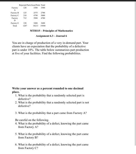 solved mth115 principles of mathematics assignment 6 3