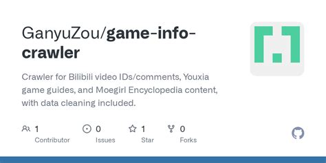 Github Ganyuzougame Info Crawler Crawler For Bilibili Video Idscomments Youxia Game Guides