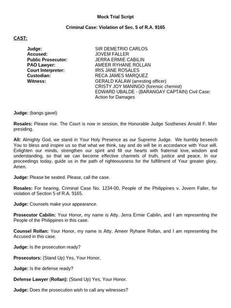 Mock Trial Script Pdf Witness Prosecutor Mock Trial Script Pdf Witness Prosecutor