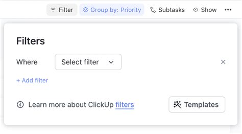 Savable Complex Boolean Filters For Any Object Type And And Or Voters Clickup