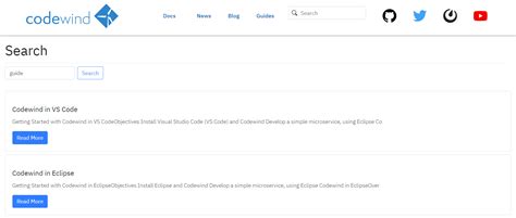 Add Search To Landing Page Docs · Issue 1786 · Eclipse Archivedcodewind · Github