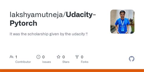 github lakshyamutneja udacity pytorch it was the scholarship given