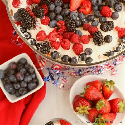 Patriotic Berry Trifle Walking On Sunshine Recipes