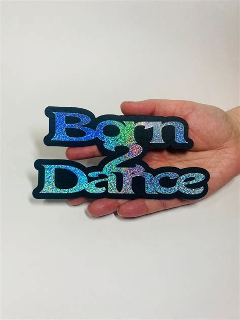 Born 2 Dance Scrapbook Title Prom Die Cut Dancer Paper Piecing Dance Title Piece Dance