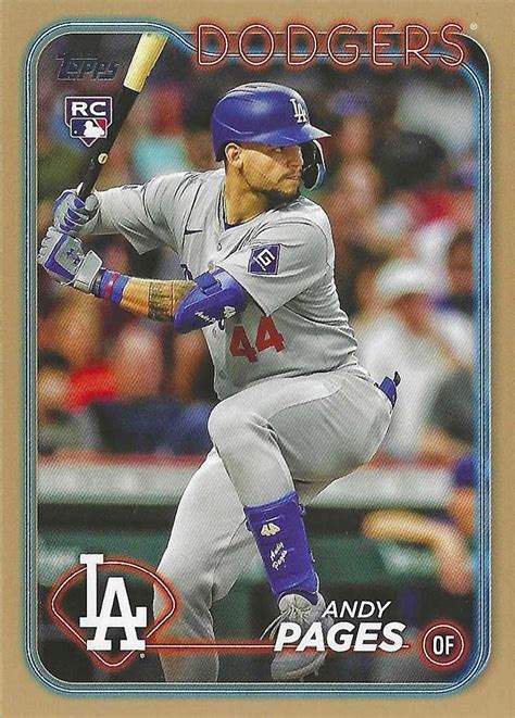 Andy Pages [gold] Us221 Prices 2024 Topps Update Baseball Cards