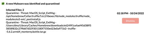 Mosyle Av Flagging The Package As Malware · Trufflesuite · Discussion
