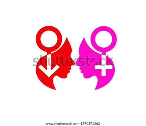 Male Female Sex Logo Symbol Vector Vector De Stock Libre De Regalías