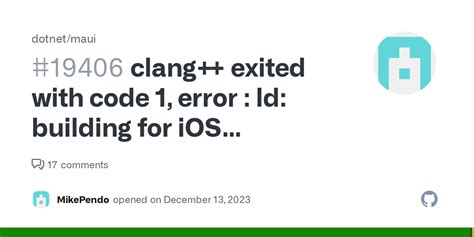 clang exited with code 1 error ld building for ios simulator but