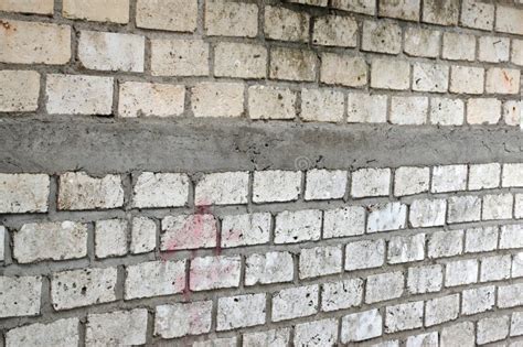 White Brick Wall Texture With Mortar Detail Stock Image Image Of