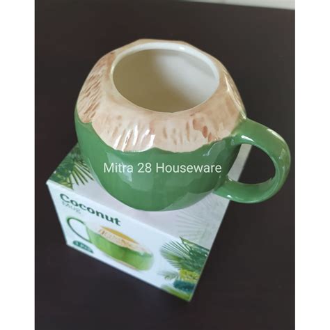 Jual Mug Gelas Keramik Model Kelapa Shopee Indonesia