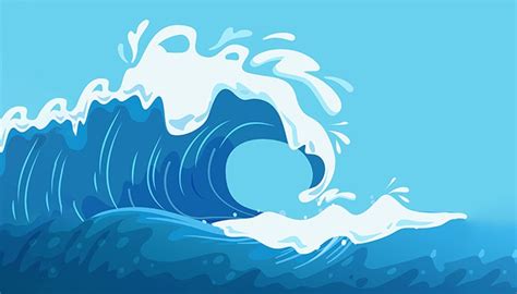 وکتور رایگان موج دریا و اقیانوس فری پیک ایرانی پیک فری وکتور