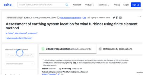 Assessment Of Earthing System Location For Wind Turbines Using Finite