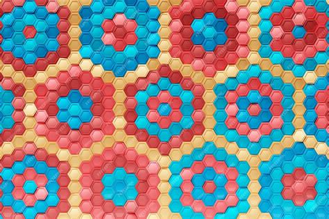 Premium Photo 3d Illustration Honeycomb Mosaic Realistic Texture Of Geometric Grid Cells