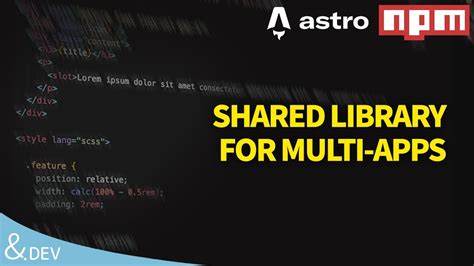 How To Create Shared Component Library In Astroreact For Multi App
