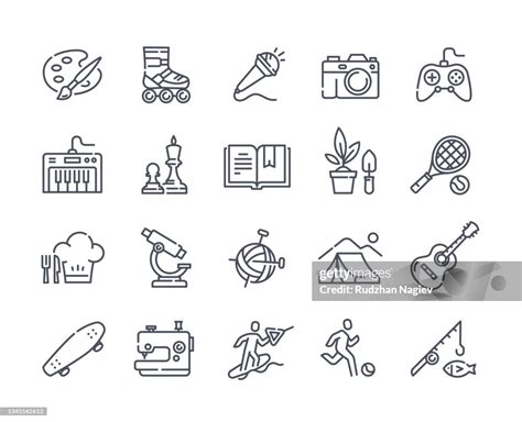 Hobby Icon Collection High Res Vector Graphic Getty Images