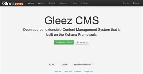 gleez cms tiny open source cms based in kohana framework smashfreakz