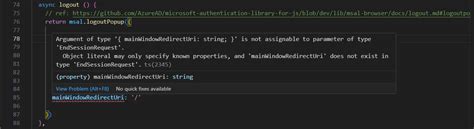 Logoutpopup Parameter Type Incorrect · Issue 6508 · Azureadmicrosoft