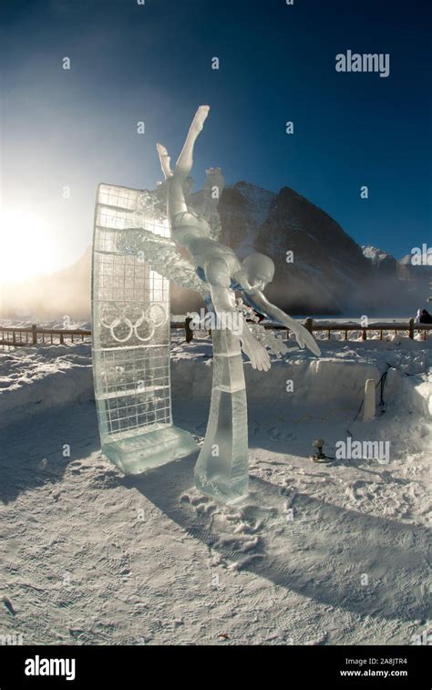 2014 Ice Sculpture At Lake Louise Ice Magic Festival Lake Louise