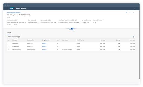 Sap Self Billing Cockpit