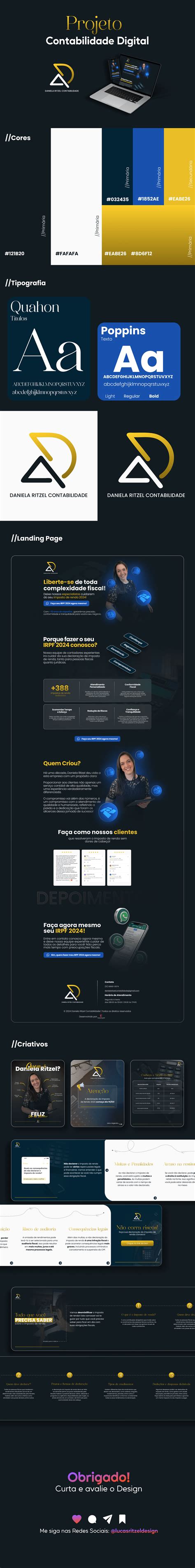 Projeto Landing Page De Contabilidade Digital Behance