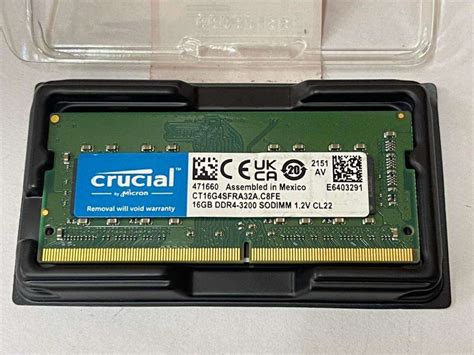 Memory Ram Crucial 16gb Ddr4 3200mhz Laptop Ram Was Listed For 850