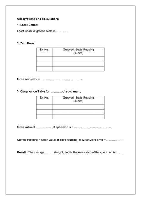 Metrology And Instrumentation Lab Manual Pdf