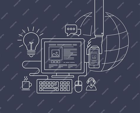 Premium Vector Modern Flat Thin Line Design For Web Design Illustration