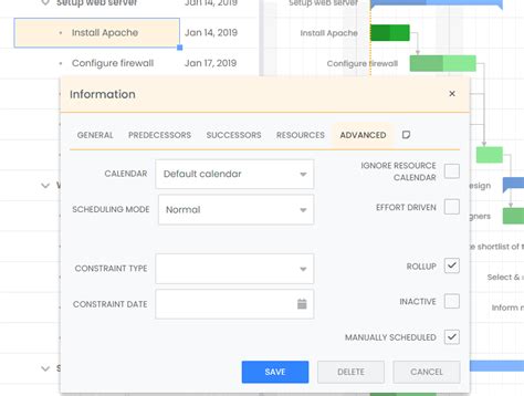 indenting manually scheduled task issue · issue 6599 · bryntum support