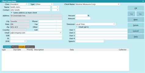 Client Associates Collect Help