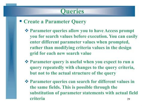 Ms Access Tables Forms Queries Reportsppt